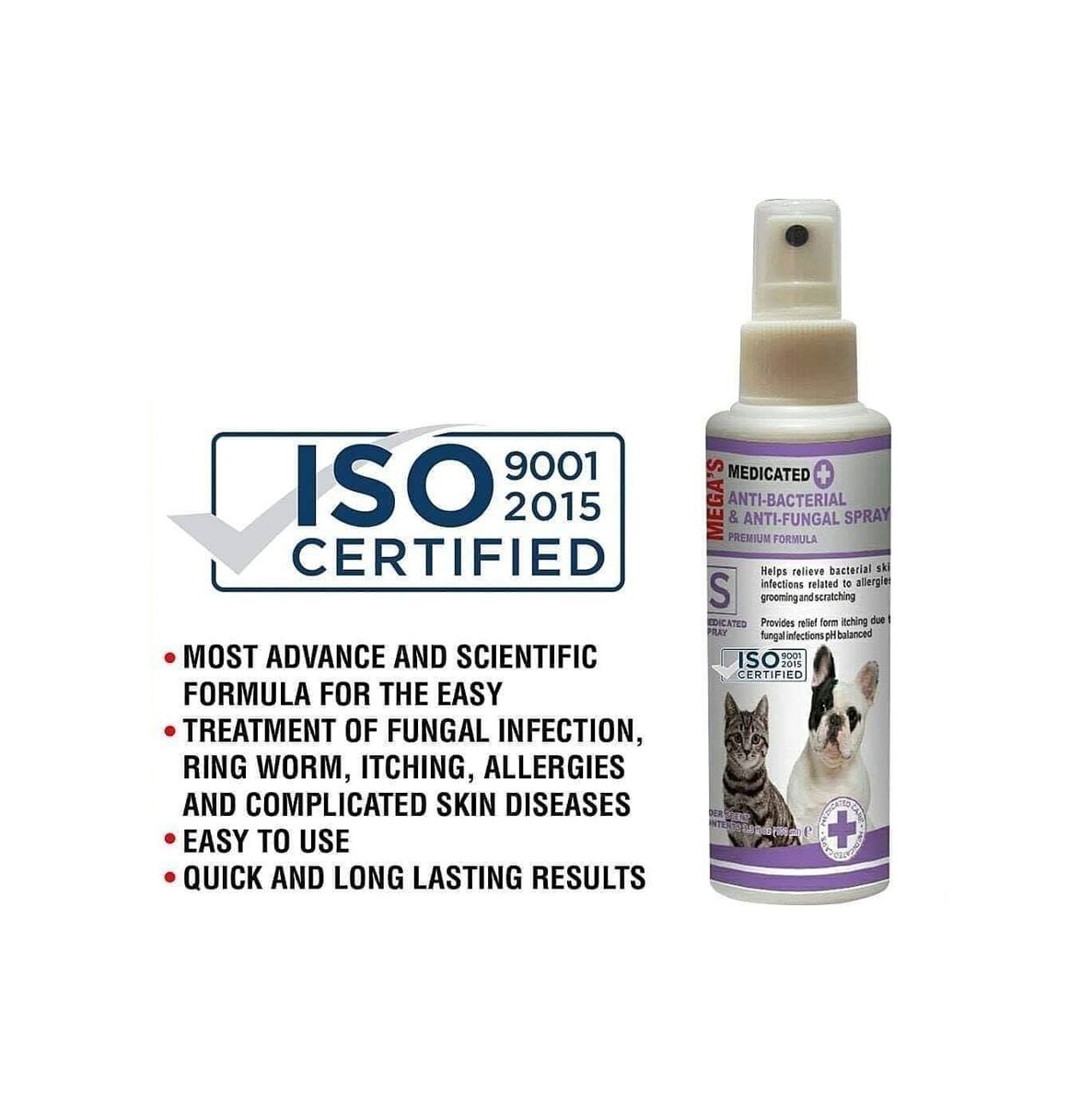 Anti Fungal & Anti Bacterial Spray For Cats and Dogs - ePetStore.pk